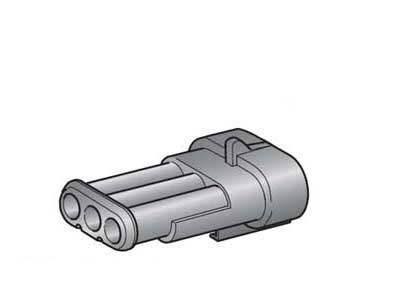 AMP-liitin 3-napainen, urosliittimin. - Lumise.fi verkkokauppa